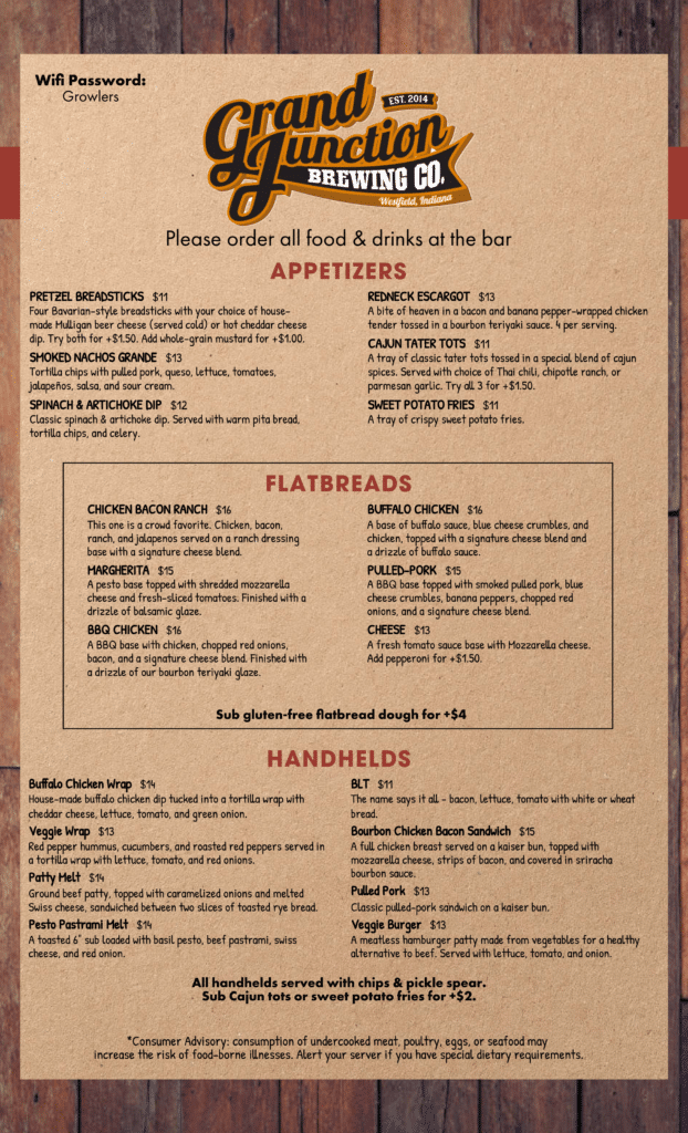 Food - Grand Junction Brewing Co.
